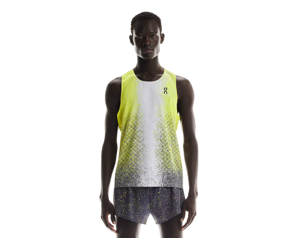 ON Race Singlet Lime Hombre – Metta Running House